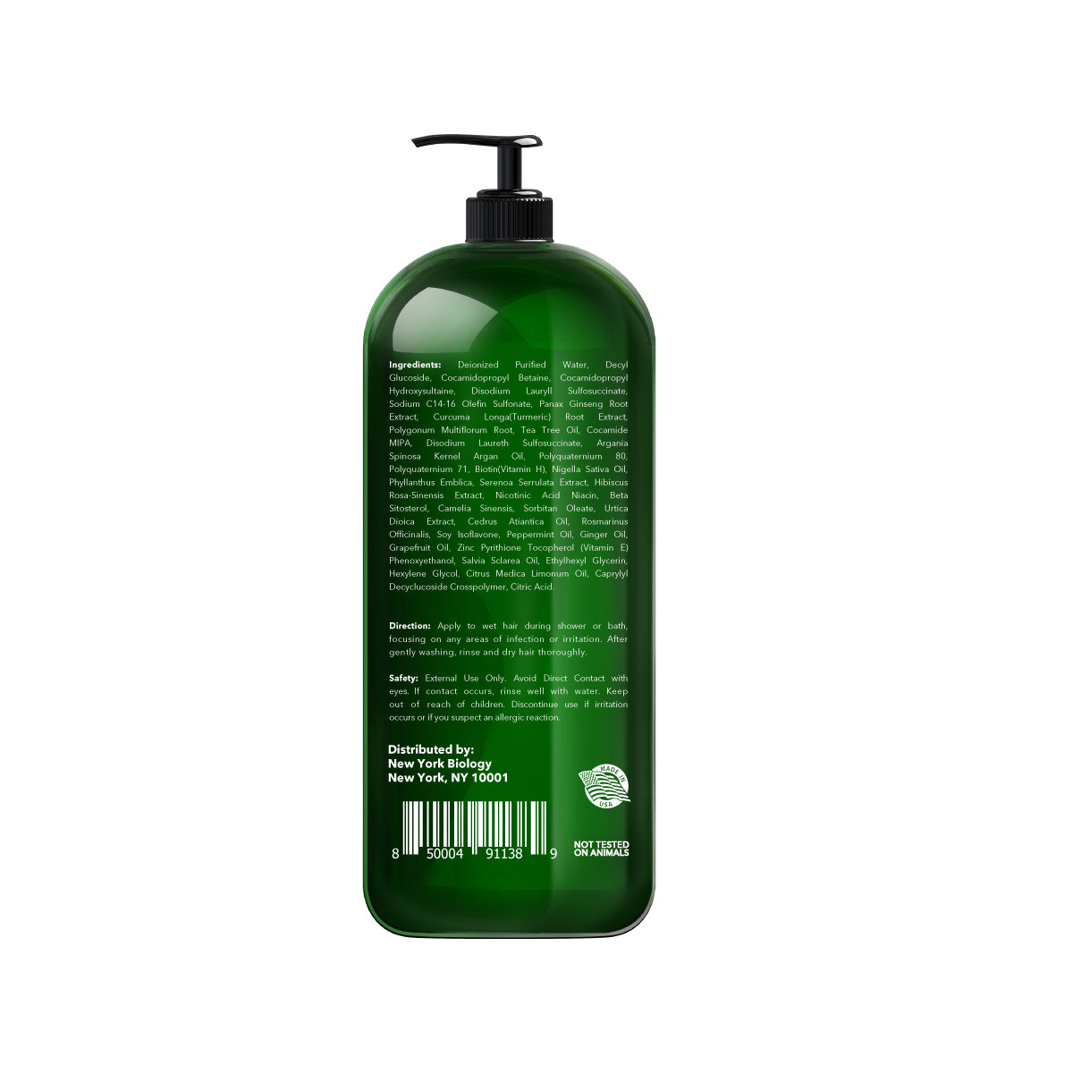 Tea Tree Oil Shampoo for Scalp Care & Deep Cleansing | New York Biology